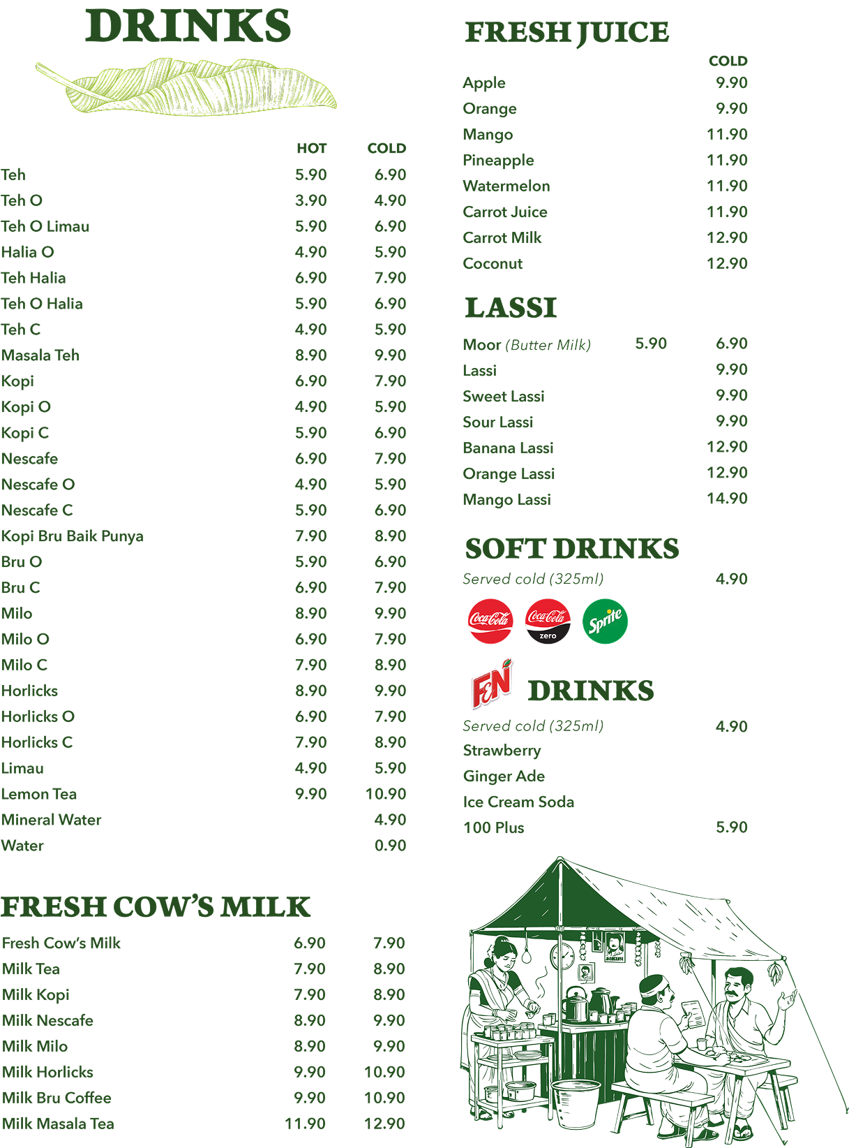 Authentic Banana Leaf Menu | Spice Guys